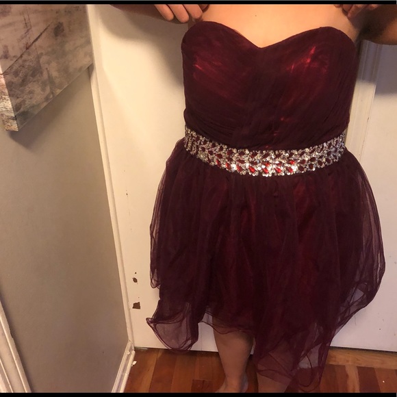 Dresses | Burgundy Plus Size Prom Dress | Poshmark